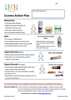 Eczema Action Plan | KidsHealth NZ