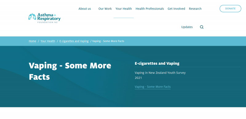 Vaping & Young People | KidsHealth NZ