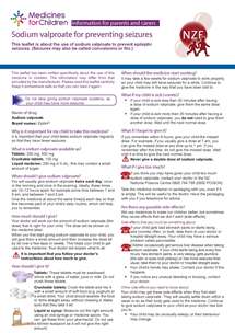 Sodium valproate for preventing seizures | KidsHealth NZ